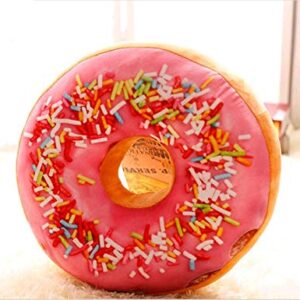 Nunubee Round Doughnut Back Stuffed Cushion Throw Pillow Plush Play Toy Doll for Office Chair Car Pattern 2