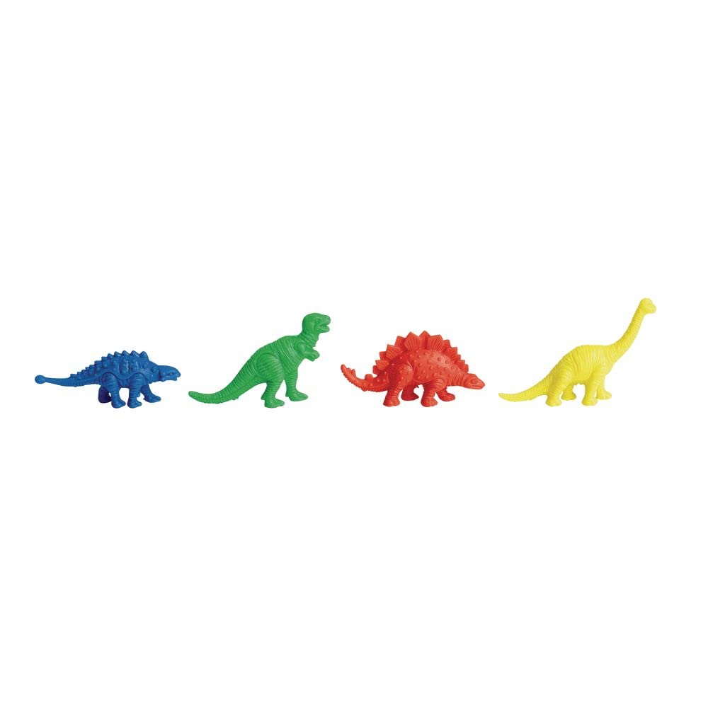 Excellerations Math Manipulatives Set of 128 Mini Dinosaur Counters 1-1/2 inches -2 inches, STEM Educational Toys for Mathematics, Preschool (Item # DNCT1)