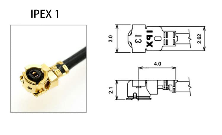 HiLetgo 5pcs IPX IPEX-1 U.FL to SMA Female Pigtail Antenna Wi-Fi Coaxial Low Loss Cable 6 inch (15cm)