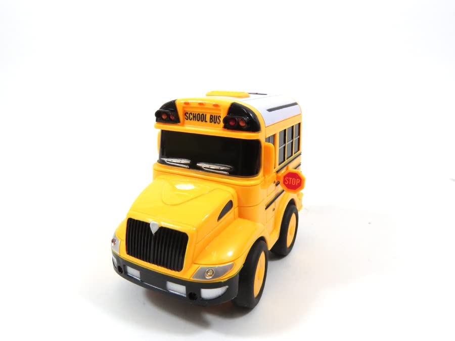 AMPERSAND SHOPS RC Kids Yellow School Bus with Lights and Sound