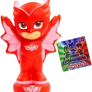 PJ Masks Bath Toy Set, Includes 7-inch Catboy, Gekko, and Owlette Water Toys for Kids, Kids Toys for Ages 3 Up by Just Play