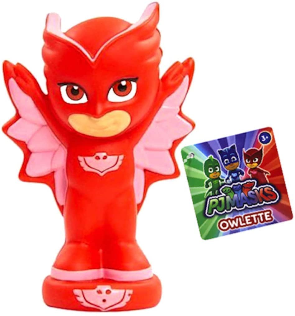 PJ Masks Bath Toy Set, Includes 7-inch Catboy, Gekko, and Owlette Water Toys for Kids, Kids Toys for Ages 3 Up by Just Play