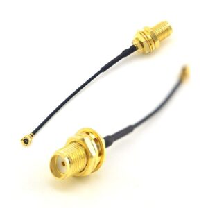 HiLetgo 5pcs IPX IPEX-1 U.FL to SMA Female Pigtail Antenna Wi-Fi Coaxial Low Loss Cable 6 inch (15cm)