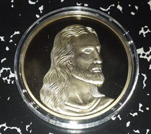 da vinci jesus last supper religious gold plated challenge art coin