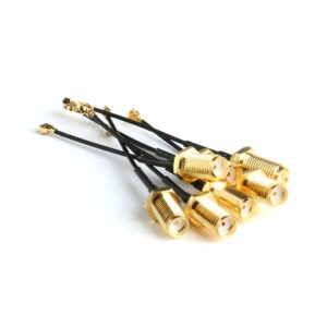 hiletgo 5pcs ipx ipex-1 u.fl to sma female pigtail antenna wi-fi coaxial low loss cable 6 inch (15cm)