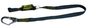 miller by honeywell 933kr-z7/6ftbk kevlar web lanyard with sofstop shock-absorber with 6' single leg with choke-off loop and rebar hook