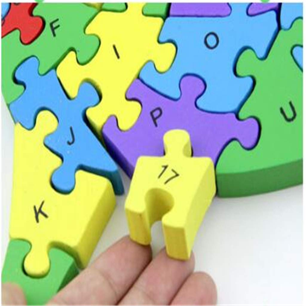 HIPGCC Wooden Jigsaw Puzzles Dog Toys Numbers Puzzles Preschool Educational Toys for Toddlers Kids Children Boys Girls, Age 3 4 5 Year Old and Up