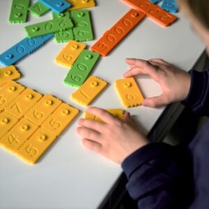 Newmero Bricks - Place Value Manipulatives & STEM Toys for Kids Aged 3-9 | Hands-On Math Learning Resources for Preschool, Kindergarten, First, Second, and Third Grade | Fun Math Games