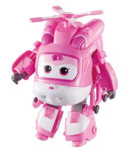 super wings transformer toys, 5 in dizzy transforming airplane toys, 2-in-1 mode action figures, plane to robot, preschool gift transformer figures toys for boys girls kids age 3 4 5 6 7 8+