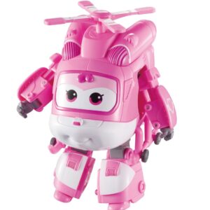 Super Wings Transformer Toys, 5 in Dizzy Transforming Airplane Toys, 2-in-1 Mode Action Figures, Plane to Robot, Preschool Gift Transformer Figures Toys for Boys Girls Kids Age 3 4 5 6 7 8+