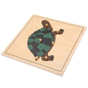 LEADER JOY Montessori Nature Materials Turtle Puzzle for Early Preschool Learning Toy