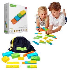 newmero bricks - place value manipulatives & stem toys for kids aged 3-9 | hands-on math learning resources for preschool, kindergarten, first, second, and third grade | fun math games