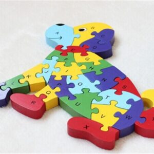 HIPGCC Wooden Jigsaw Puzzles Dog Toys Numbers Puzzles Preschool Educational Toys for Toddlers Kids Children Boys Girls, Age 3 4 5 Year Old and Up