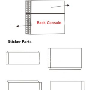 ZOOMHITSKINS PS4 Console and Controller Skins, Fear Chainsaw Blood Horror Zombie Red White Terror Panic, Durable, Bubble-Free Goo-Free, 1 Console Skin 2 Controller Skins, Made in USA