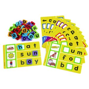 excellerations phonics spelling game for kids and classrooms classroom activity (12 game boards) (item # psg)