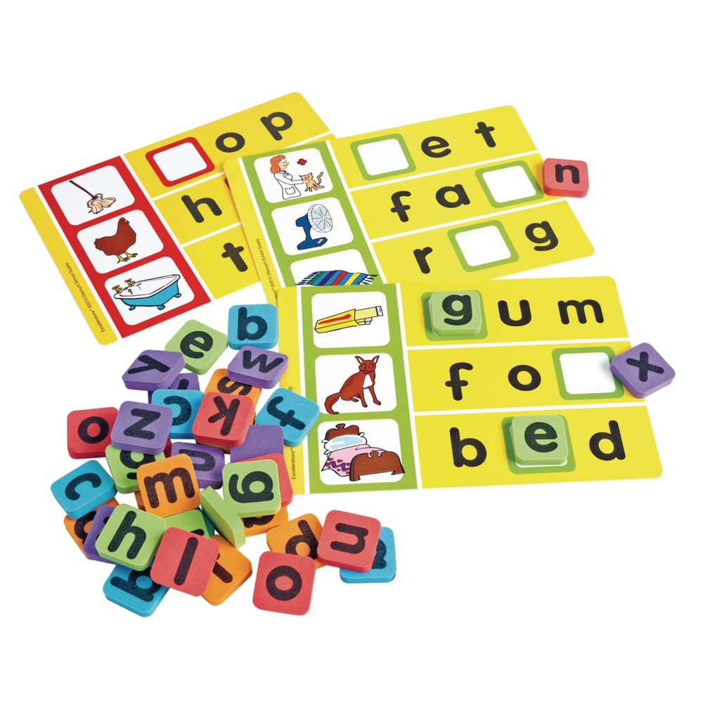 Excellerations Phonics Spelling Game for Kids and Classrooms Classroom Activity (12 Game Boards) (Item # PSG)