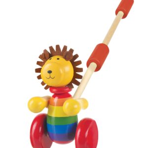 Orange Tree Toys - Lion - Wooden Push Along