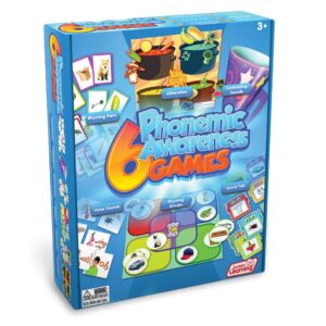 junior learning jl409 6 phonemic awareness games multi, 10.25 h x 2.5 l x 7.75 w