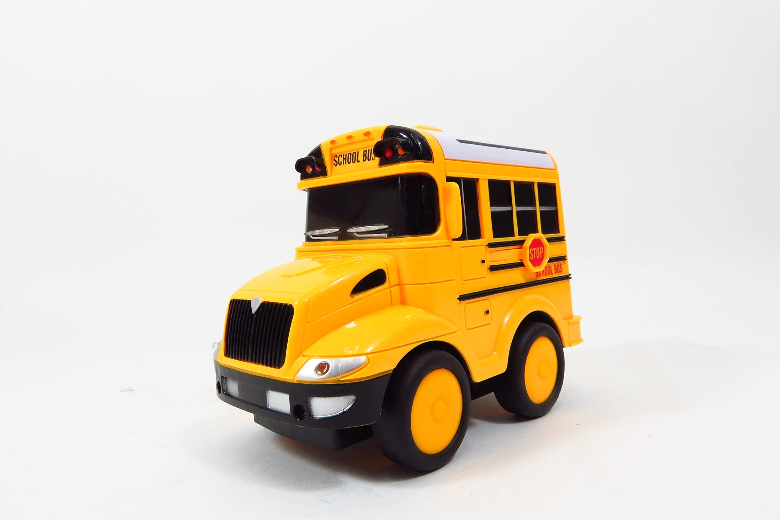 AMPERSAND SHOPS RC Kids Yellow School Bus with Lights and Sound