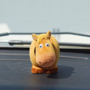 Batty Bargains Cartoony Bobblehead Horse with Auto Dashboard Adhesive