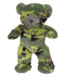 cuddly soft 8 inch stuffed camo teddy bear - we stuff 'em...you love 'em!