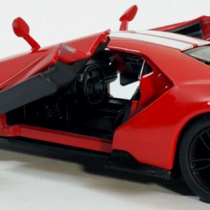 KiNSMART 2017 Ford GT Hardtop Red 1:38 Scale 5" Die Cast Metal Model Toy Super Sports Car