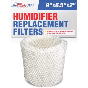 lifesupplyusa humidifier replacement filter compatible with graco 4 gallon model 2h02 2h03 and compatible with hamilton beach trueair 05520 05521 05920