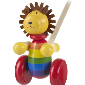 Orange Tree Toys - Lion - Wooden Push Along