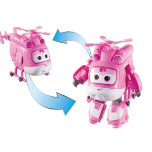 Super Wings Transformer Toys, 5 in Dizzy Transforming Airplane Toys, 2-in-1 Mode Action Figures, Plane to Robot, Preschool Gift Transformer Figures Toys for Boys Girls Kids Age 3 4 5 6 7 8+