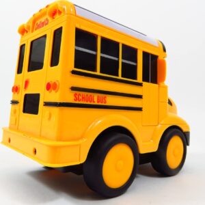 AMPERSAND SHOPS RC Kids Yellow School Bus with Lights and Sound