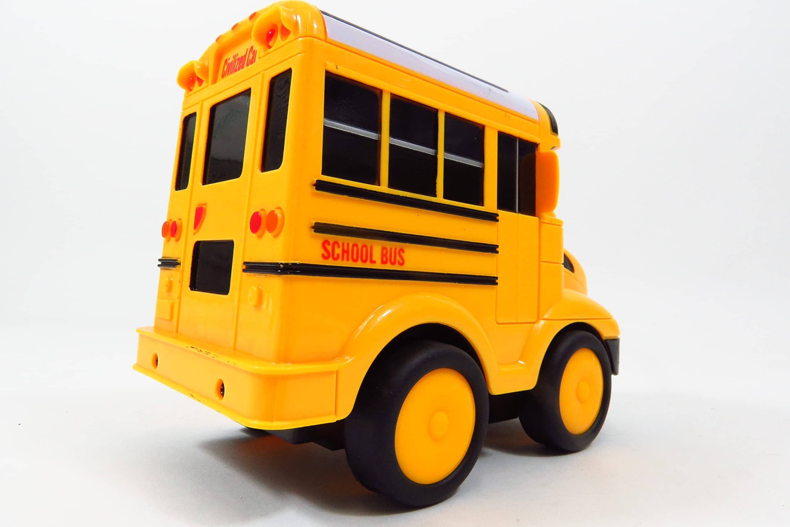 AMPERSAND SHOPS RC Kids Yellow School Bus with Lights and Sound