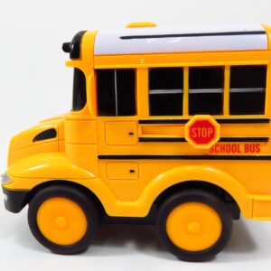 AMPERSAND SHOPS RC Kids Yellow School Bus with Lights and Sound