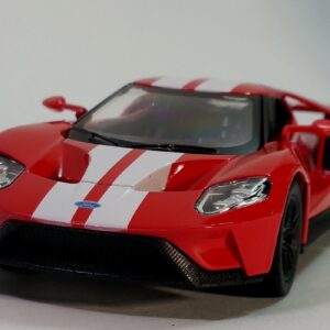 KiNSMART 2017 Ford GT Hardtop Red 1:38 Scale 5" Die Cast Metal Model Toy Super Sports Car