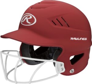 rawlings | coolflo batting helmet with facemask | fastpitch softball | one size fits most (6 1/2 - 7 1/2)