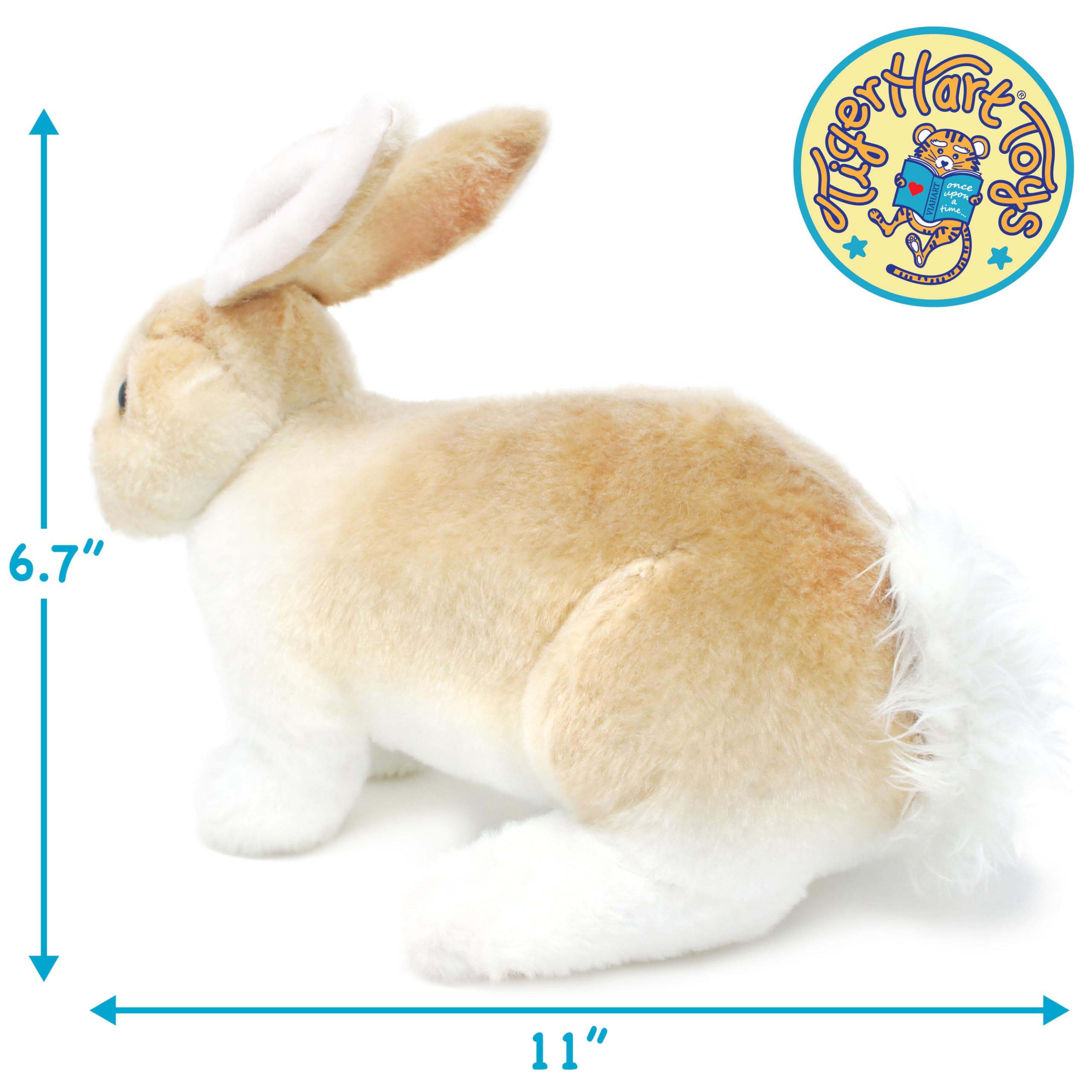 TigerHart Ridley The Rabbit - 11 Inch Realistic Stuffed Animal Plush Bunny