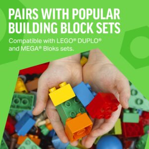 Brickyard Building Blocks 177 Pieces Large Building Block Toys for Children Ages 1.5-5, Bulk Block Set, Compatible with Duplo (177 pcs)