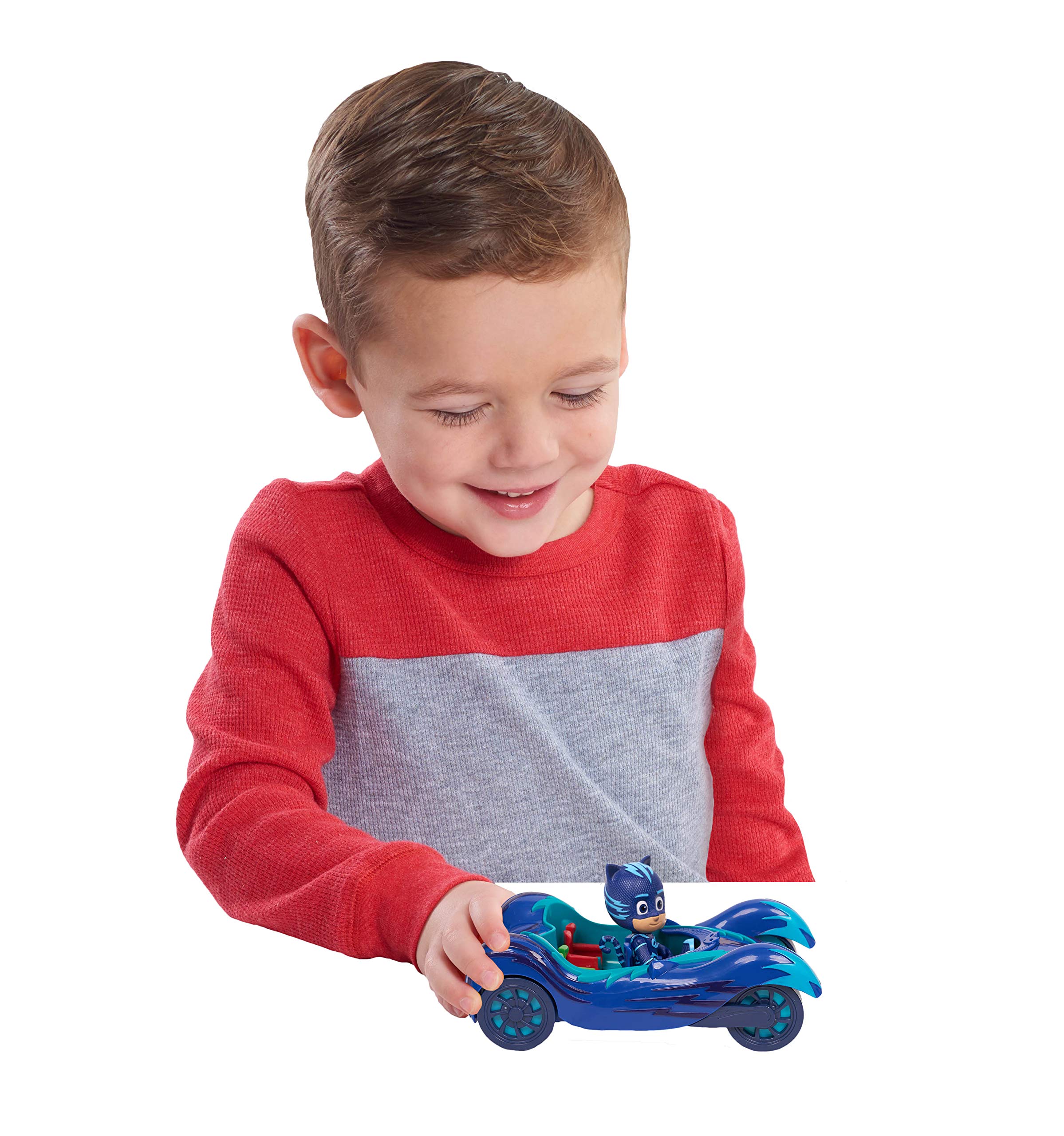 PJ Masks Vehicle, Cat-Car & Catboy Figure, Kids Toys for Ages 3 Up by Just Play