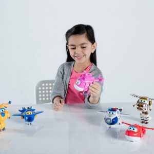 Super Wings Transformer Toys, 5 in Dizzy Transforming Airplane Toys, 2-in-1 Mode Action Figures, Plane to Robot, Preschool Gift Transformer Figures Toys for Boys Girls Kids Age 3 4 5 6 7 8+