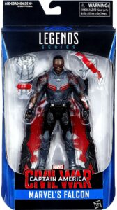 marvel legends, captain america: civil war, falcon exclusive action figure, 6 inches