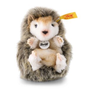 steiff joggi brown baby hedgehog – cherished heirloom plush toy, 4 inches