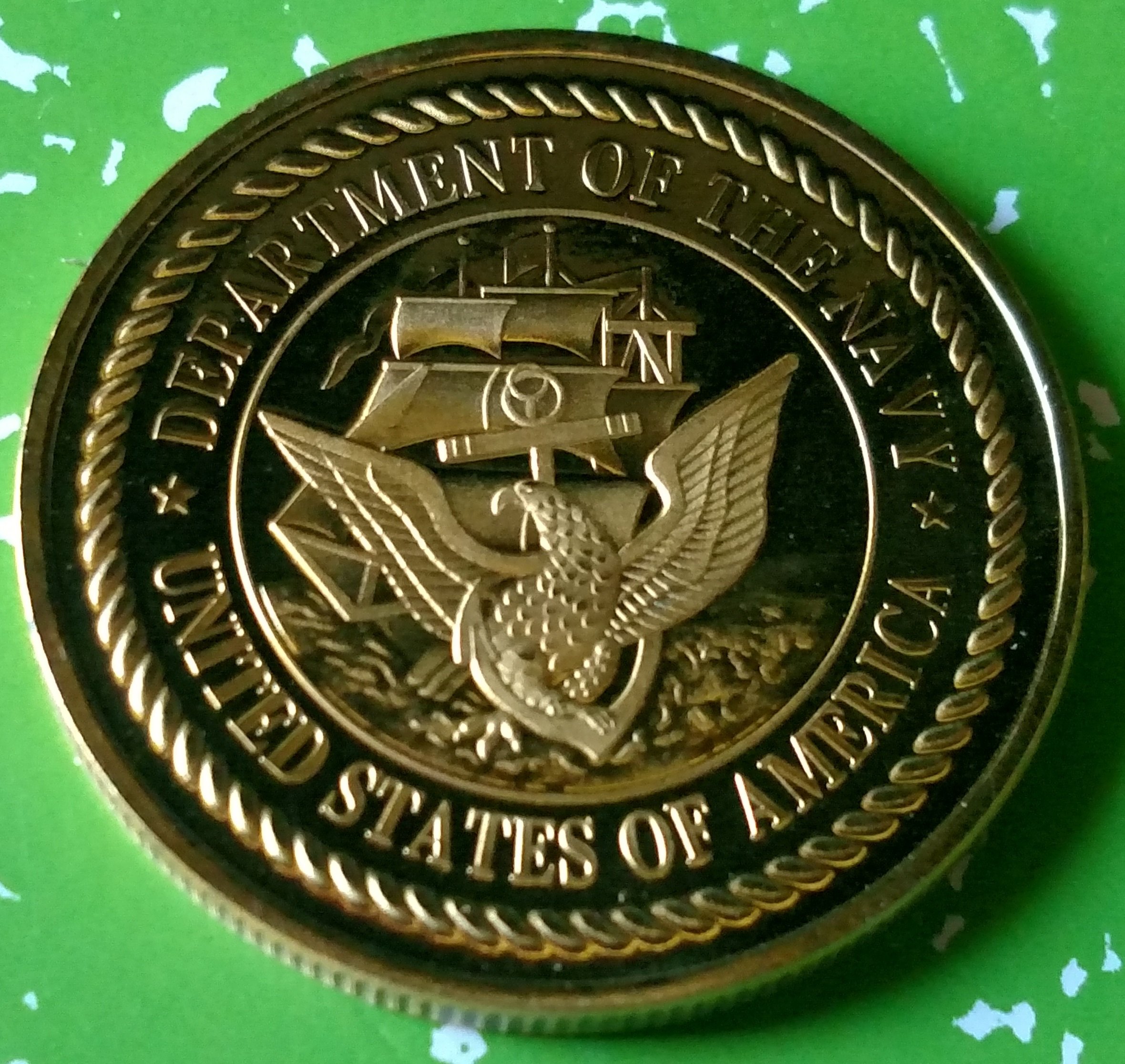 US Navy USS Kitty Hawk CV-63 Colorized Challenge Art Coin