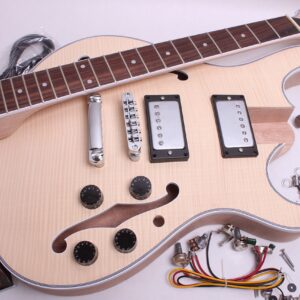 Carved Top Semi Hollow Guitar Kit