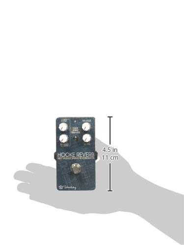 Keeley Hooke Spring Reverb Tremolo and Fugue Pedal, Black (KHooke)