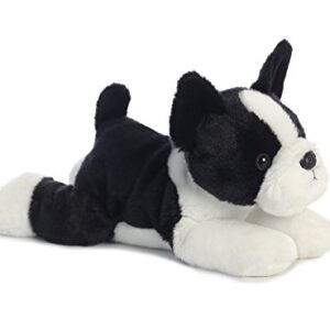 Aurora® Adorable Flopsie™ Buster™ Boston Terrier Stuffed Animal - Playful Ease - Timeless Companions - Black 12 Inches