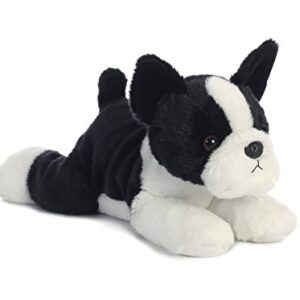 Aurora® Adorable Flopsie™ Buster™ Boston Terrier Stuffed Animal - Playful Ease - Timeless Companions - Black 12 Inches