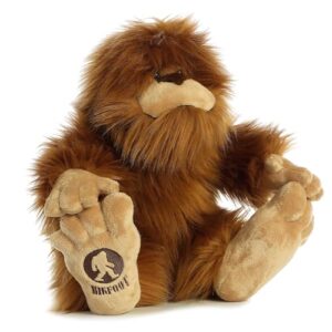 Aurora® Mysterious Fantasy Big Foot Stuffed Animal - Mythical Companion - Imaginative Adventures - Brown 16.5 Inches