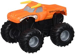 hot wheels monster jam rev tredz el toro loco vehicle, orange