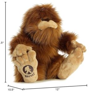 Aurora® Mysterious Fantasy Big Foot Stuffed Animal - Mythical Companion - Imaginative Adventures - Brown 16.5 Inches