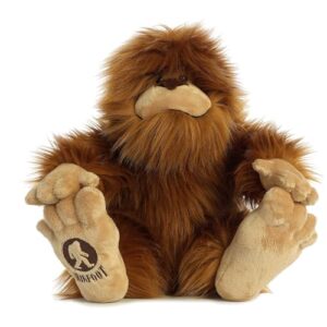 Aurora® Mysterious Fantasy Big Foot Stuffed Animal - Mythical Companion - Imaginative Adventures - Brown 16.5 Inches