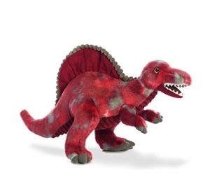 aurora® ferocious dinos & dragons spinosaurus stuffed animal - prehistoric fun - cuddly companions - red 17.5 inches